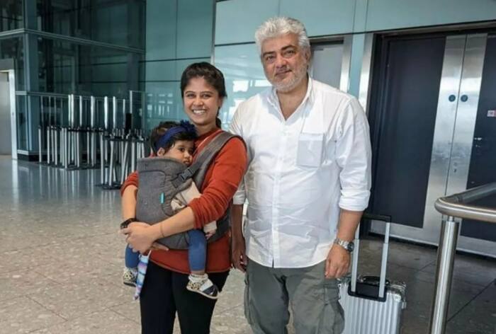 Ajith Kumar’s Gesture of Helping Young Mother Carrying Her Bag at ...