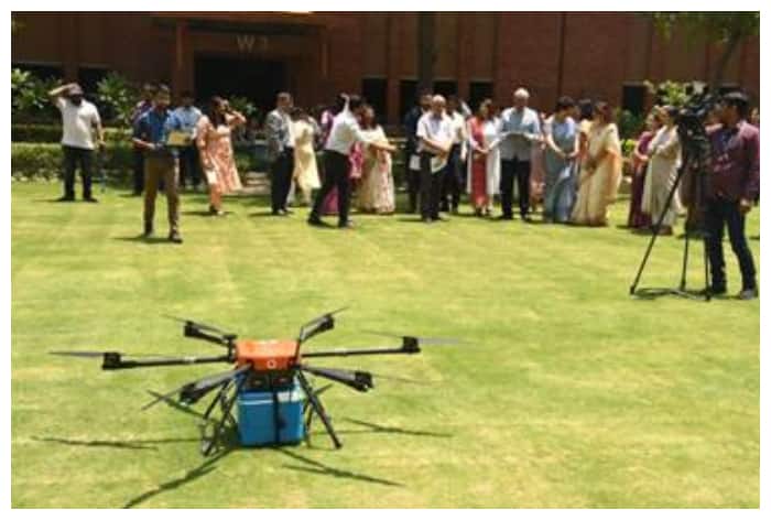 Trial Run Of Blood Bag Delivery Under iDrone Initiative Of ICMR ...