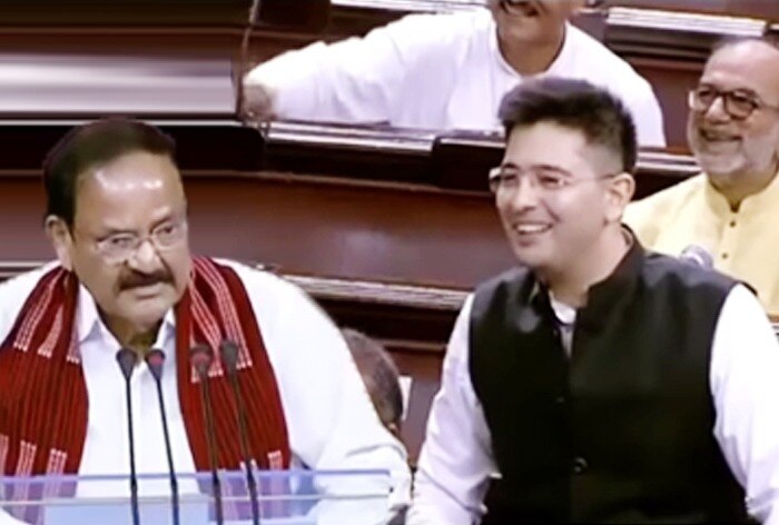 Venkaiah Naidu Plays Love Guru To Raghav Chadha In Viral Video