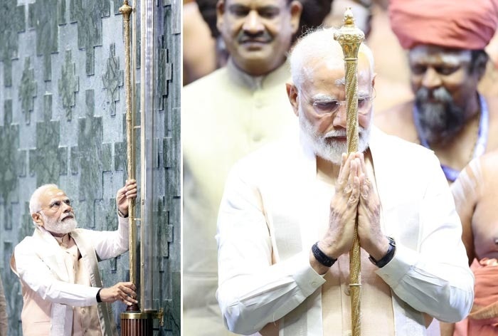 PM Modi Installs Historic Sengol In New Parliament Building In Mega ...