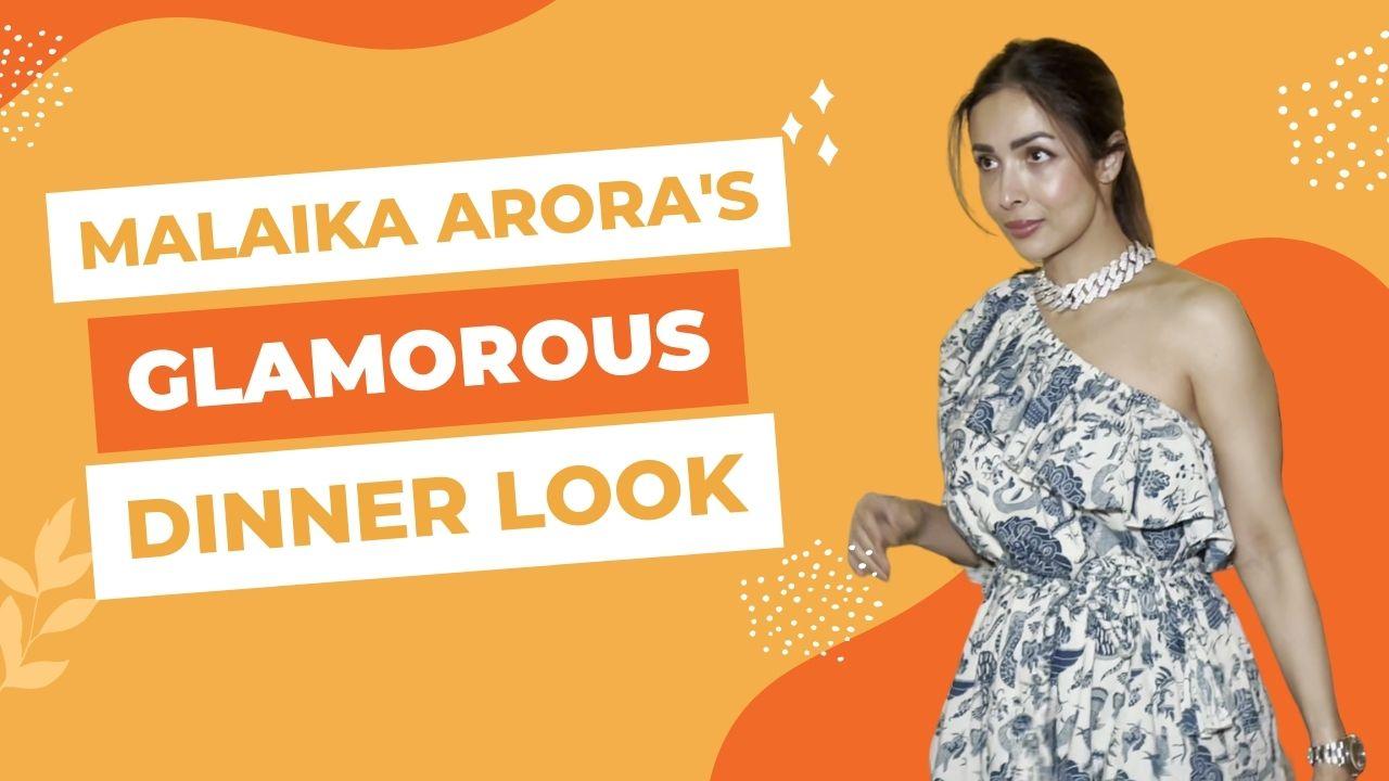 Malaika Arora Looks Mesmerizing In a Floral One Shoulder Top, Her Pink Handbag Looks Absolutely ...