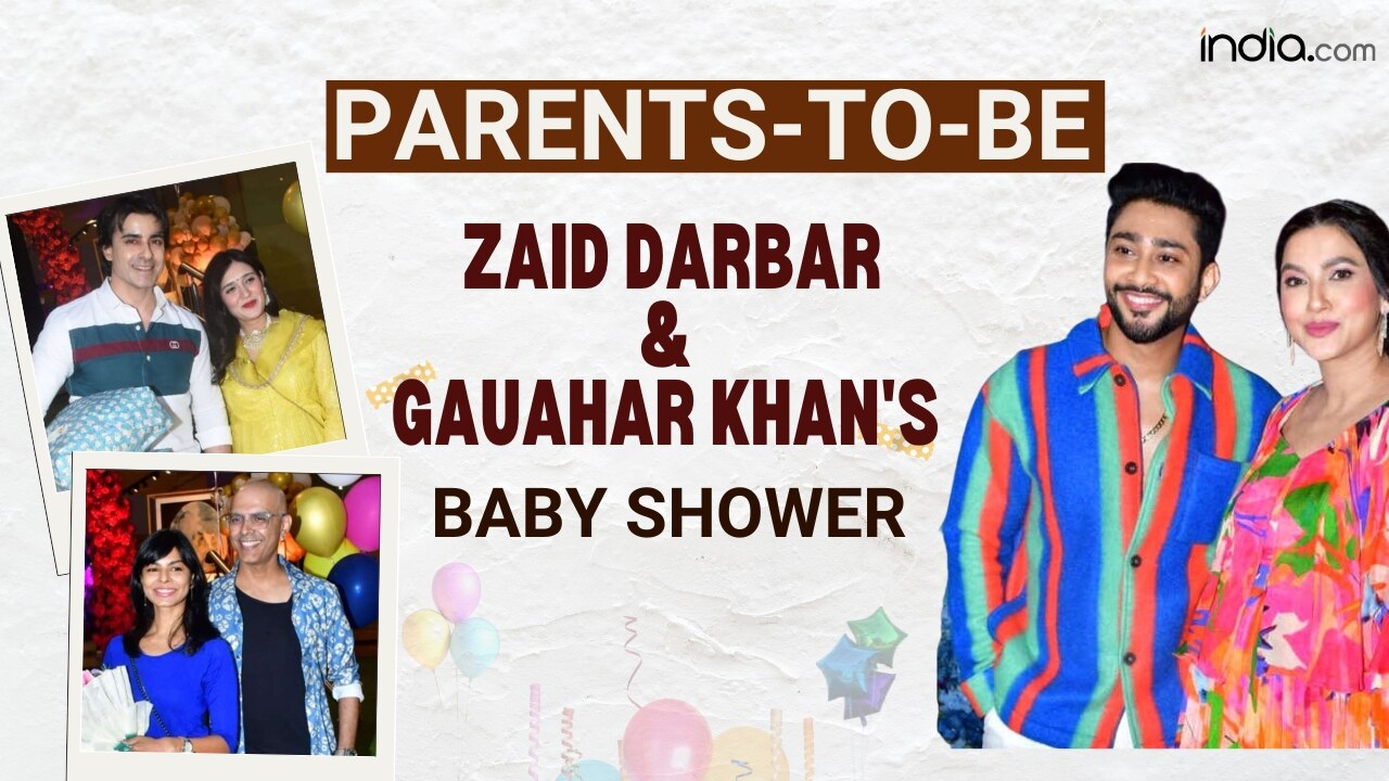 Gauahar Khan And Zaid Darbars Grand Baby Shower, Mom To Be Radiates ...