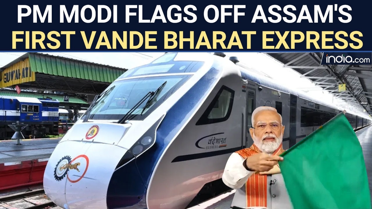 PM Modi Flags Off Assam First Vande Bharat Express Via Video Conferencing - Watch Video