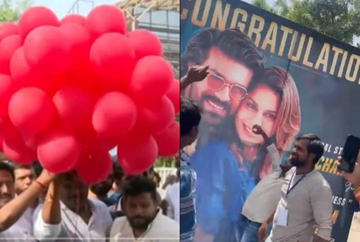 Dhol Beats to Red Balloons: Ram Charan Fans Welcome Actor Baby With ...