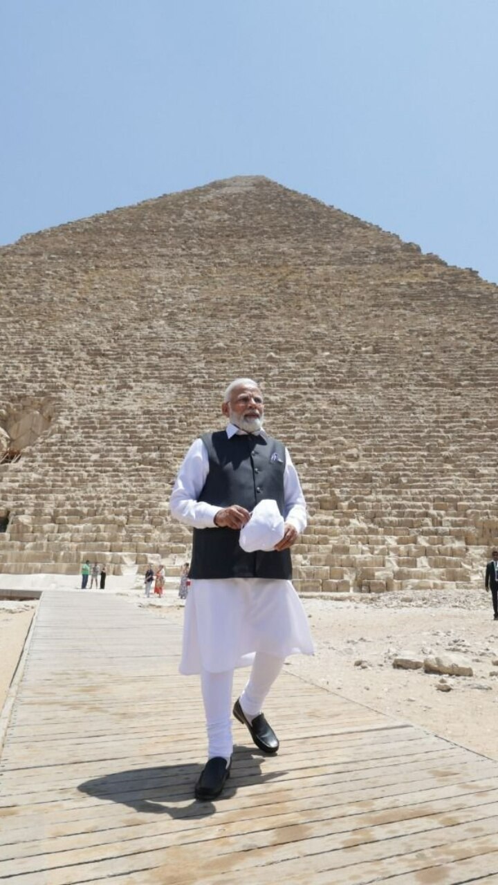 PM Narendra Modi's Visit To Pyramids In Egypt