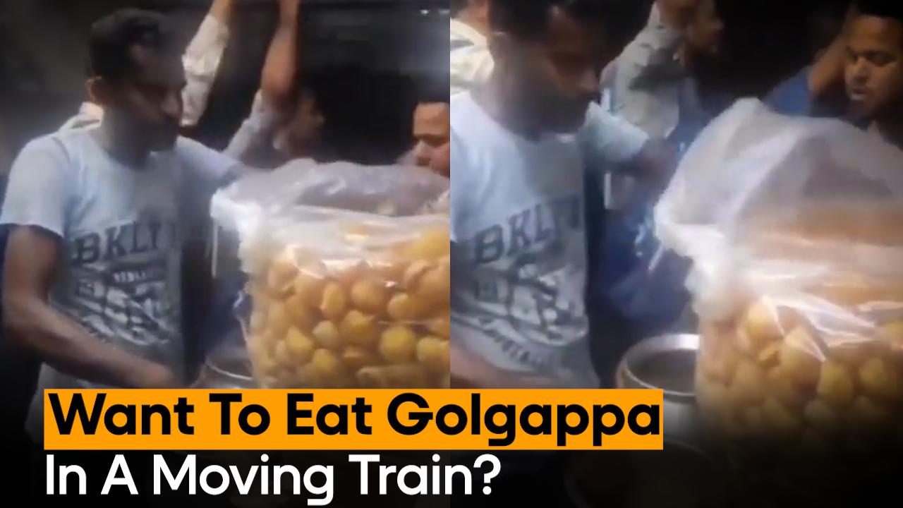 WATCH: Man Sells Golgappa In a Moving Local Train, Viral Video Leaves ...