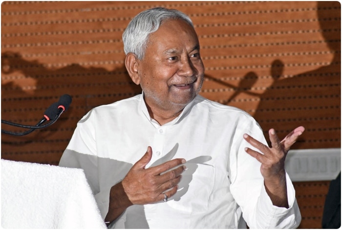 Nitish Kumar Hit By Bike During Morning Walk, Jumps On Footpath To Save Himself