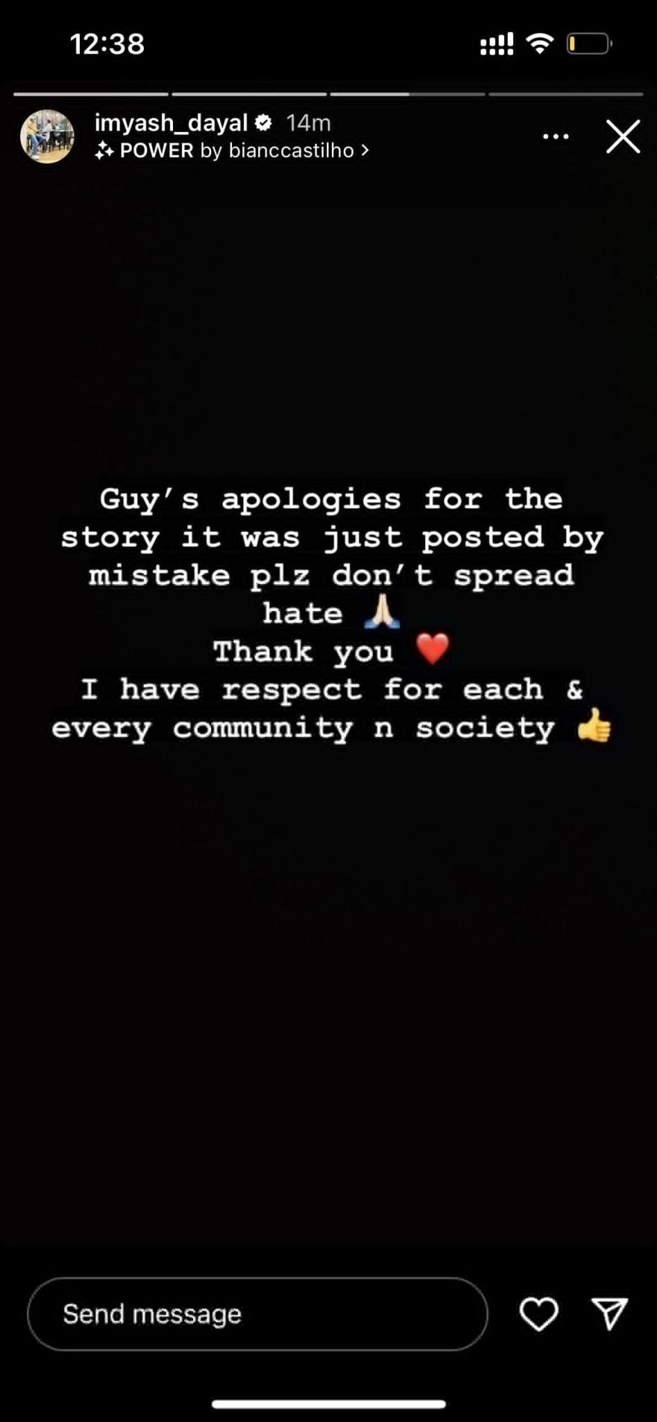 Yash Dayal Shares Communal Insta Story; Apologizes Later | VIRAL POST