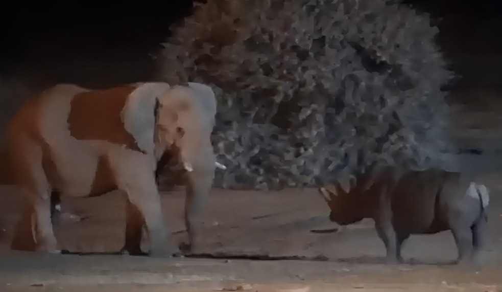 ‘Clash of Titans’: Elephant, Rhino Fight In Viral Video, Watch Who Wins