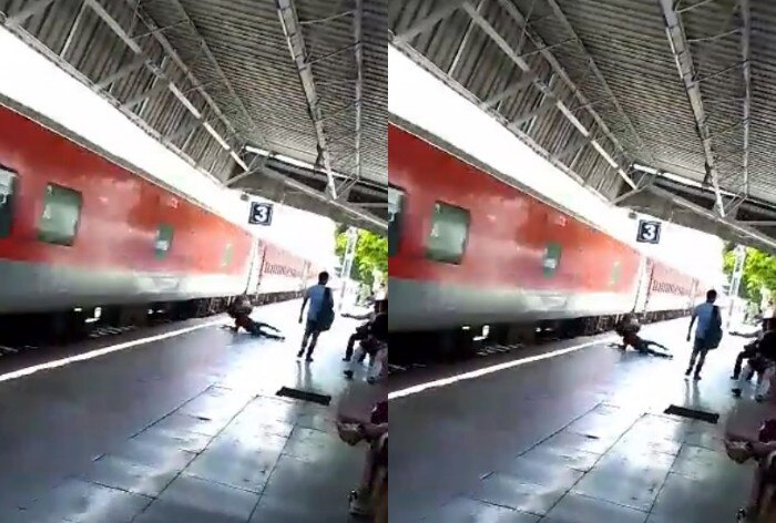 Train Ka Video: हाई स्पीड ट्रेन से अचानक गिर पड़ा लड़का, मगर जो हुआ चमत्कार ही कहेंगे | देखिए वीडियो
