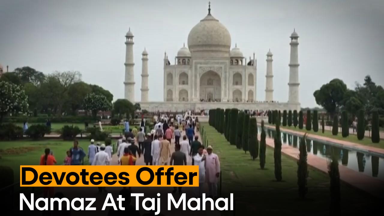 Eid Al-Adha: Devotees Offer Namaz At Taj Mahal On The Pious Occasion ...