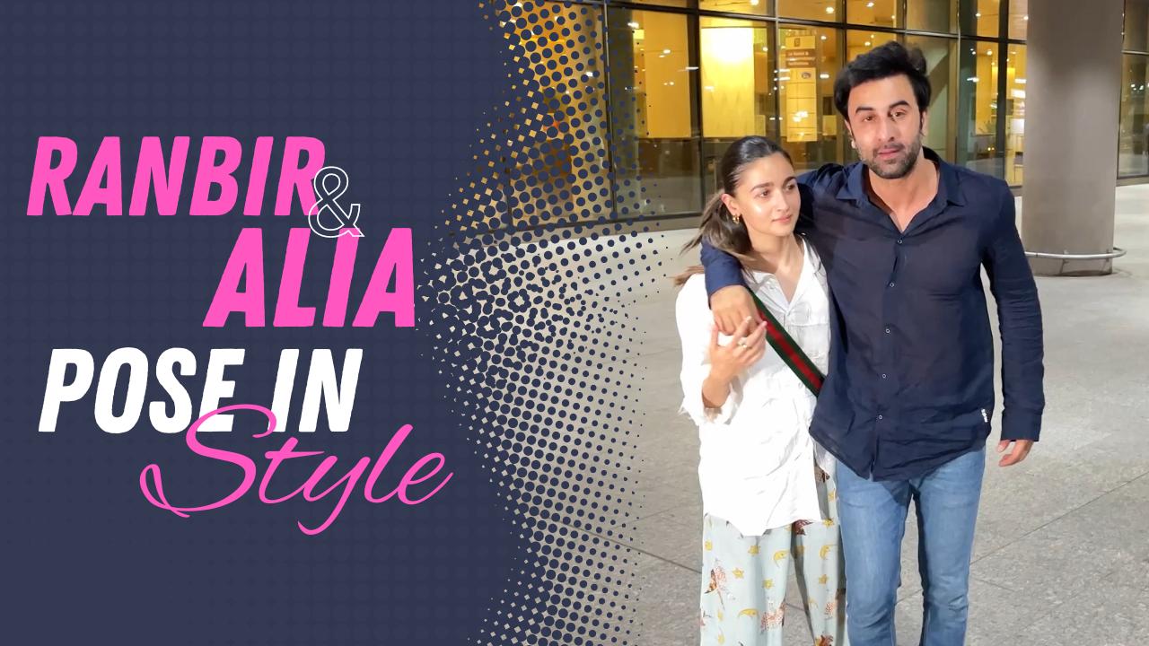 Ranbir And Alia Rock The Casual Look, Adorable Duo Poses In Style ...