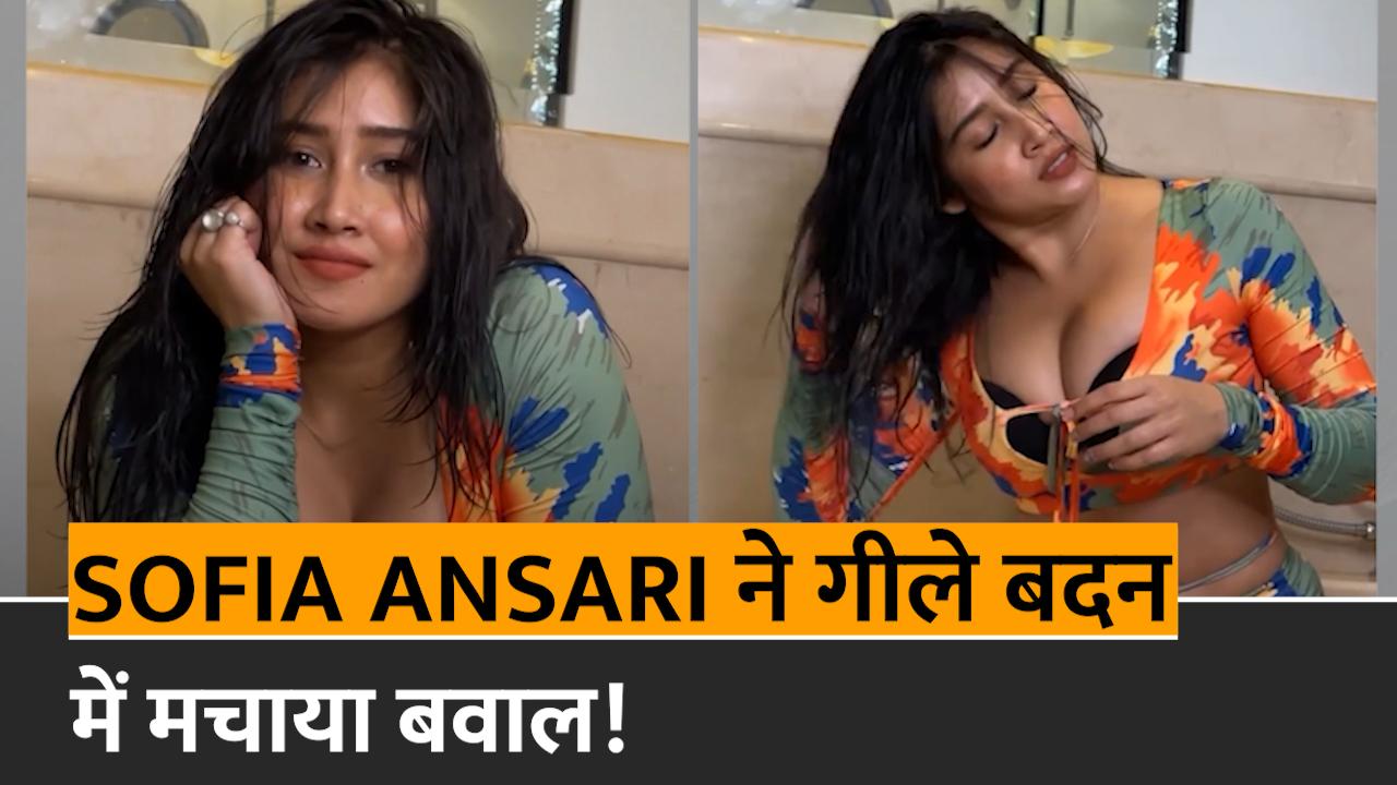 Sofia Ansari Viral Video: Sofia Ansari के गीले बाल और भोली सी सूरत देख डोला दिवानों का दिल ...