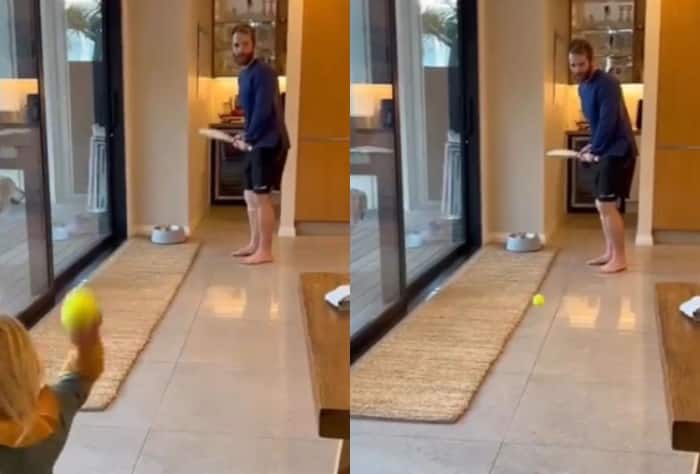 Kane Williamson Plays Cricket With His Daughter | Watch Viral Video