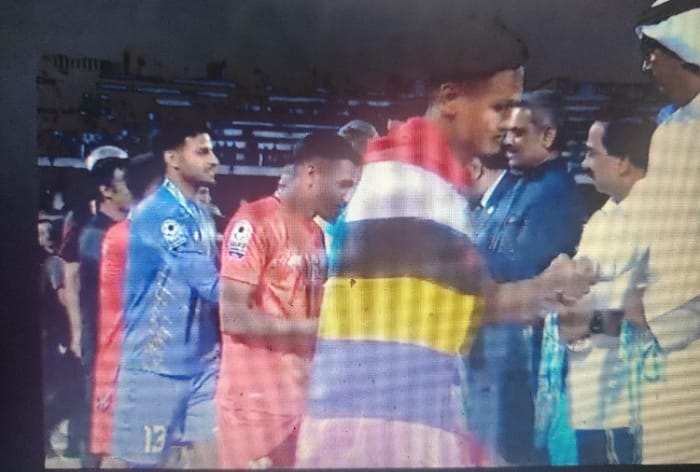 Jeakson Singh Thounaojam Celebrates With Kangleipak Flag After Indias ...