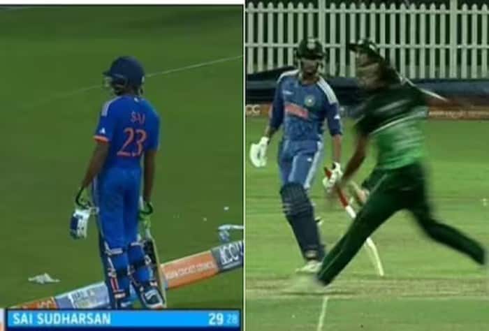 Sai Sudarshan Out on Alleged no-Ball During India-Pakistan Emerging ...