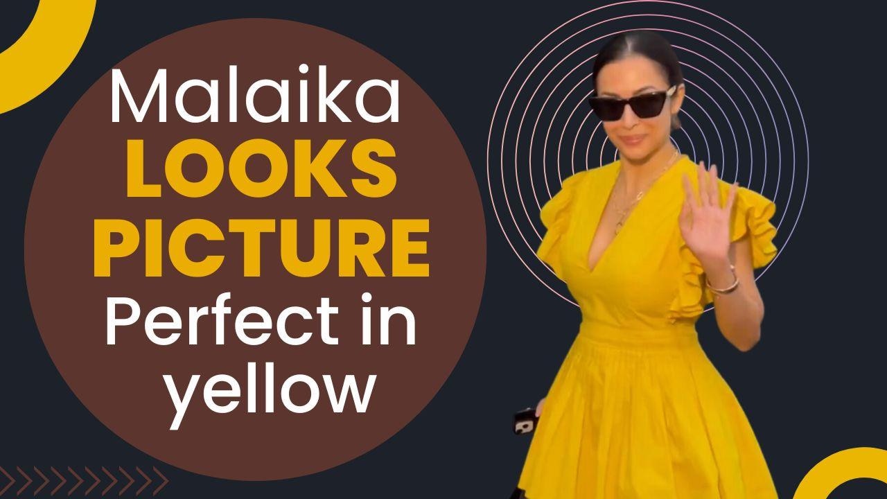 Golden Goddess: Malaika Arora’s Flawless Yellow Dress Steals The ...