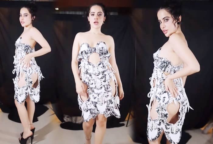 Urfi Javed Oozes Oomph in Hot Dress Made From Shoes Watch