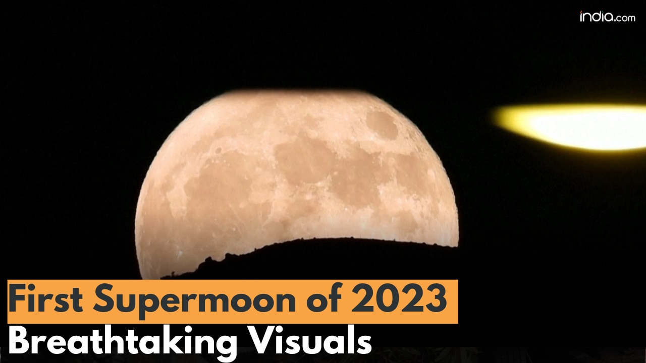 Breathtaking images show supermoon lighting up night sky in the most ...
