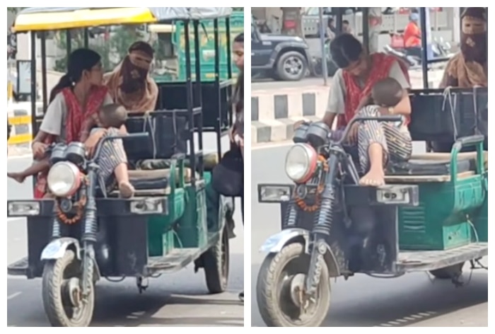 Viral Video: Woman Drives E-Rickshaw With Child In Hand; Leaves ...