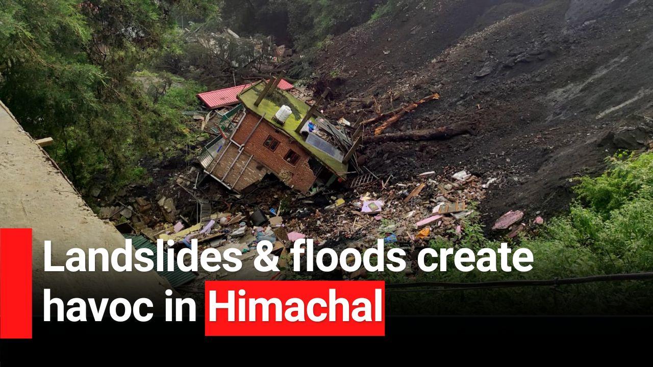 Himachal Rains: Heavy Floods And Landslides Create Havoc In The City, Houses Collapse, Rescue ...