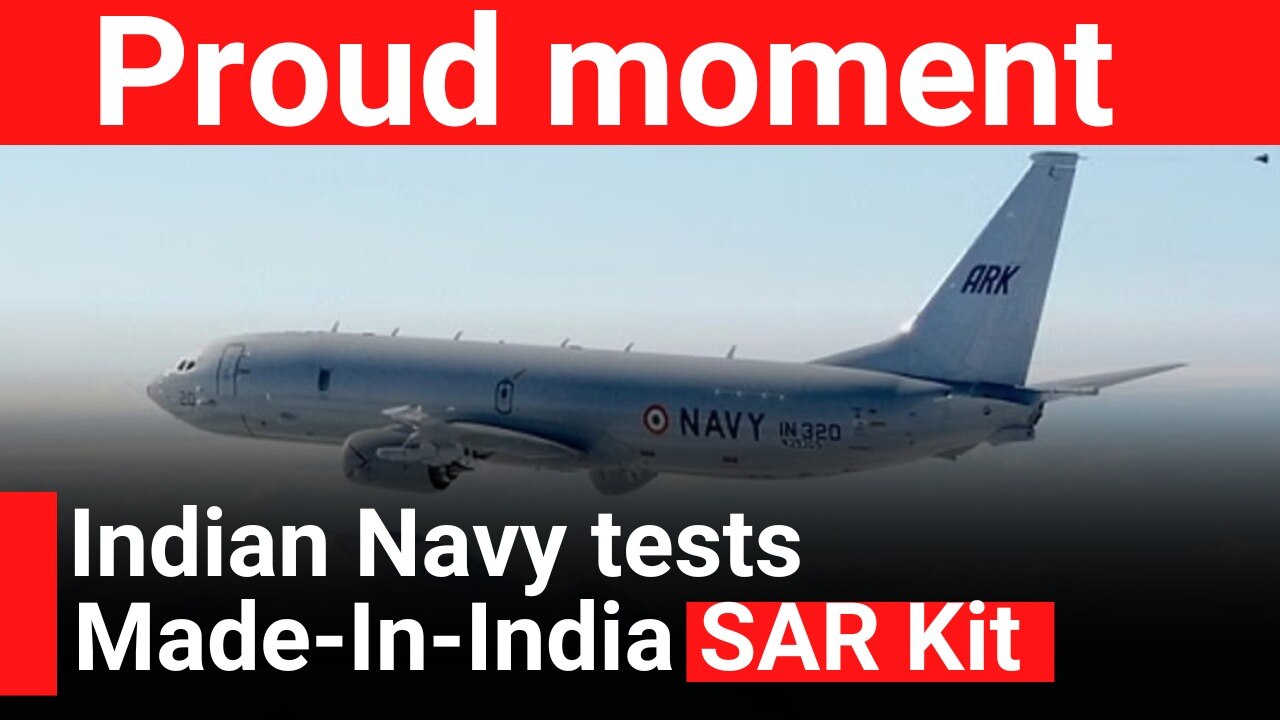 Indian Navy Performs Maiden Test Drop Of Made-in-India SAR Kit - Watch ...