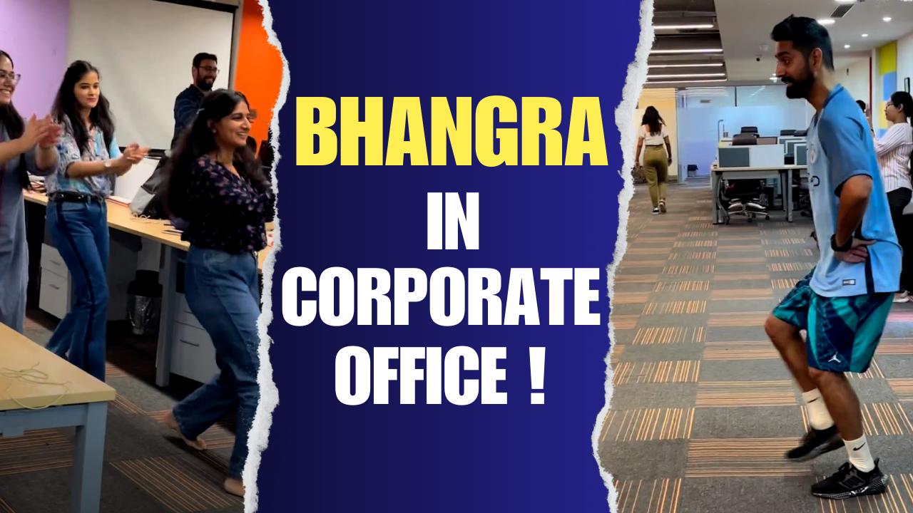 Viral Video: Corporate Employees Do Bhangra In Office, Netizens Wish ...
