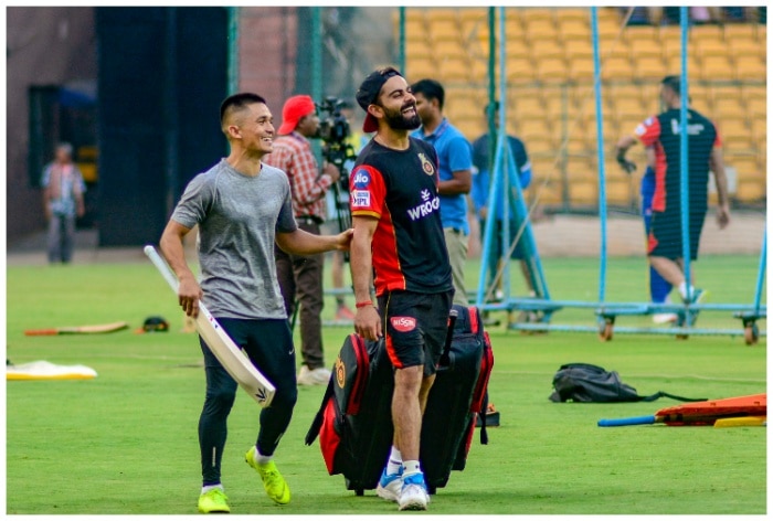 Indian Football Captain Sunil Chhetri Faces Deepak Chahar Like A Pro At ...