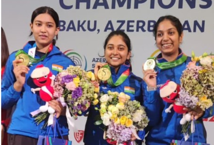 Mehuli Ghosh Wins Bronze At Shooting World Championship, Earns Paris ...