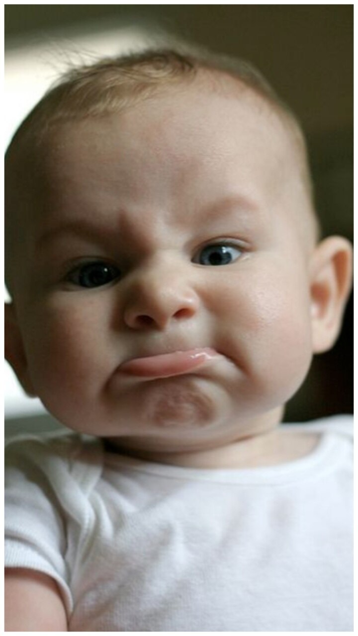 Cute Baby Angry Face