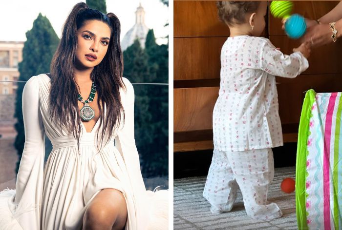 Guess The Price Of The Adorable Kurta Pyjama Set Worn By Priyanka Chopra