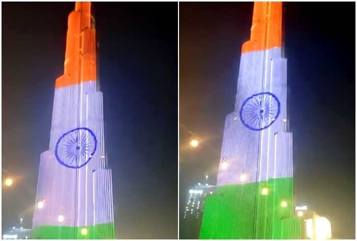 Watch: Iconic Burj Khalifa Lights Up In Tricolour On I-Day, Day After ...