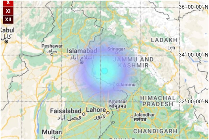 Magnitude 3.6 Earthquake Strikes J&K