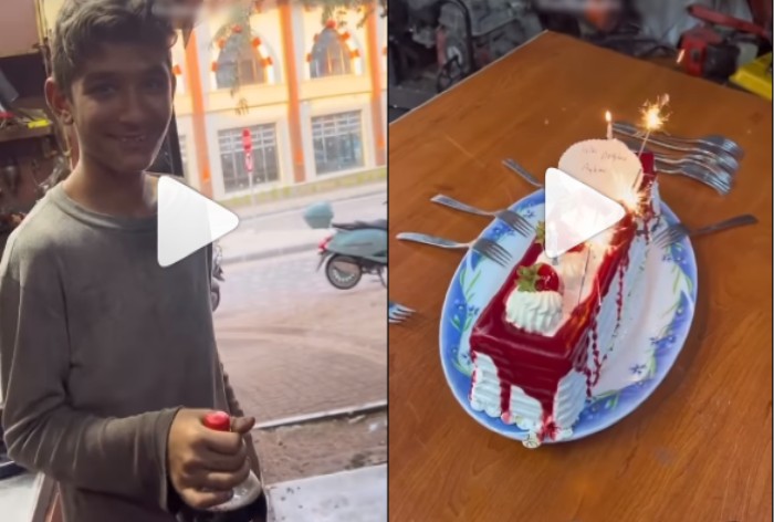 Mazdoor Ka Video: मालिक ने ऐसे सेलिब्रेट किया मजबूर का बर्थडे, बेचारे ...