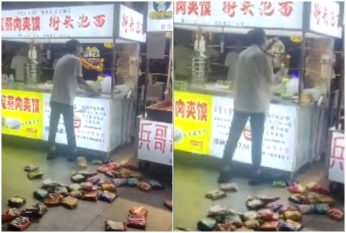 Watch: Chinese Man Buys Noodles, Destroys It In Front Of Vendor After ...