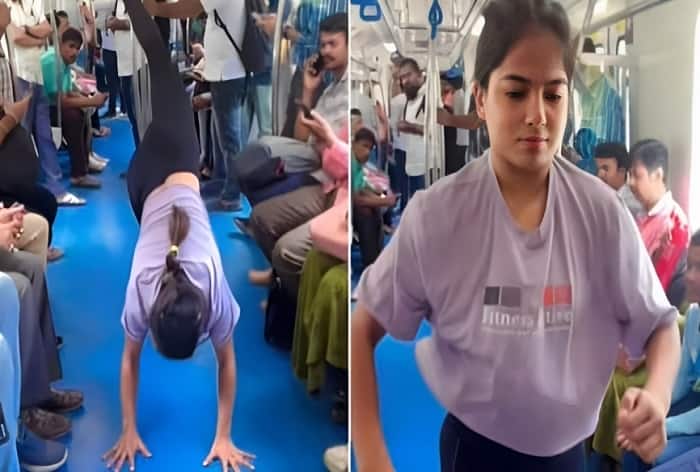 Viral Video: Woman Performs Somersault Inside Moving Metro, Internet Is ...