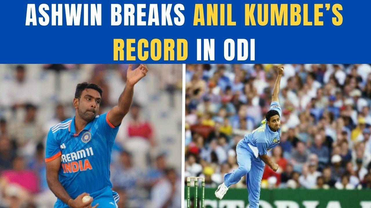 Ashwin Breaks This Amazing Record Of Anil Kumble’s During 2nd ODI Against Australia | India.com