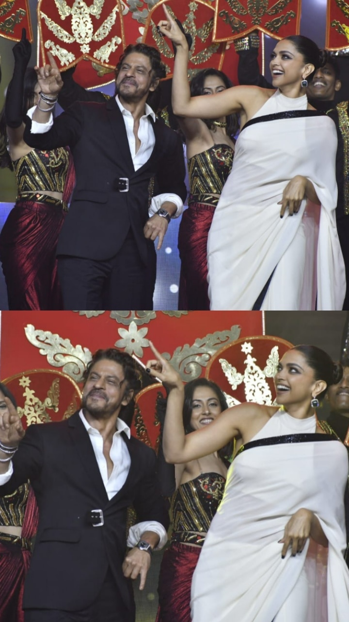 10 Pics of Shah Rukh Khan-Deepika Padukone From Jawan Success Meet