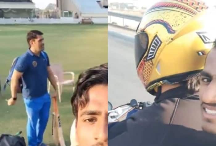 MS Dhoni Wins Hearts Again, Gives Lift To Young Cricketer On His Bike ...