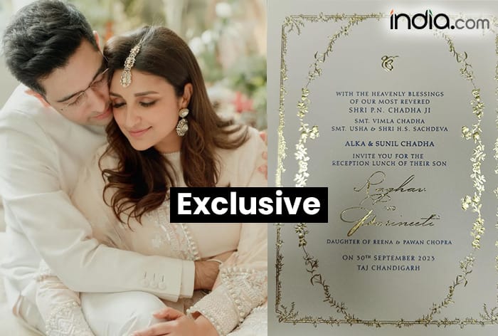 Raghav Chadha-Parineeti Chopra Wedding Reception Invite- Check Luxurious Venue, Date, Time EXCLUSIVE