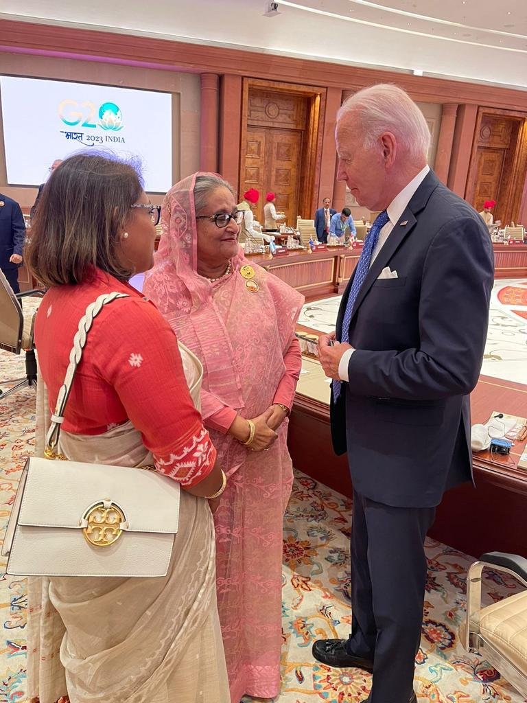 POTUS Joe Biden Clicks Candid Selfie With Bangladesh PM Sheikh Hasina, Her Daughter At G20 ...