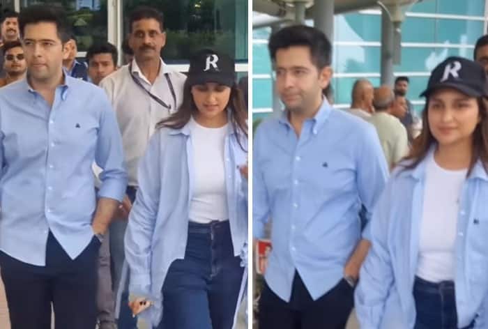 Parineeti Chopra Raghav Chadha Spotted at Delhi Airport Ahead of Their Wedding Watch