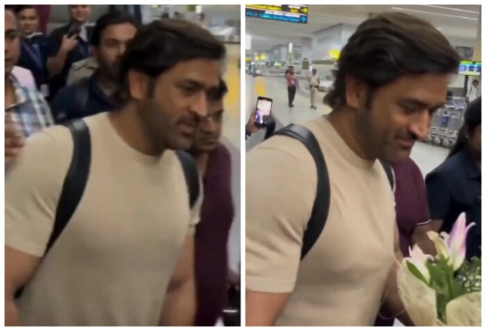 MS Dhoni Arrives In Kolkata For Promotional Event, Fans Go Crazy ...