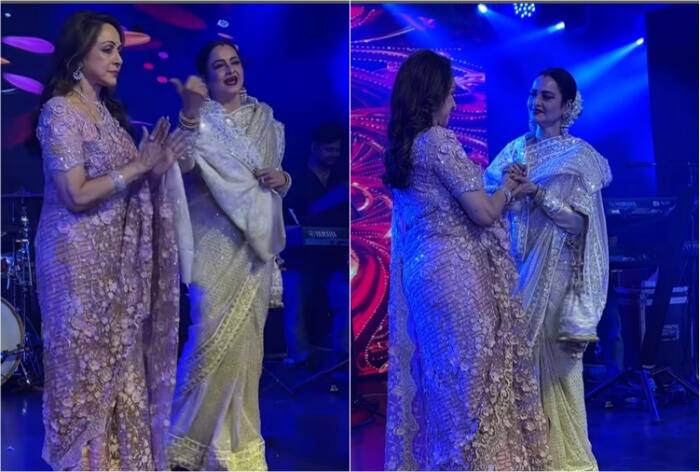 Hema Malini – Rekha Burn The Dance Floor on ‘Kya Khoob Lagti Ho’ at Dream Girl’s 75th Birthday ...