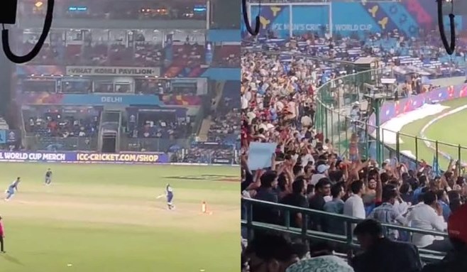 Kohli Effect as Delhi Crowd Goes Bonkers After Naveen Removes Buttler ...