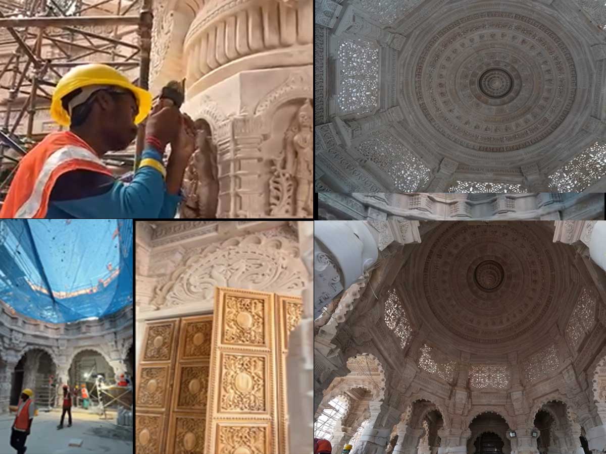 Ayodhya में राम मंदिर की inside Photos सामने आईं