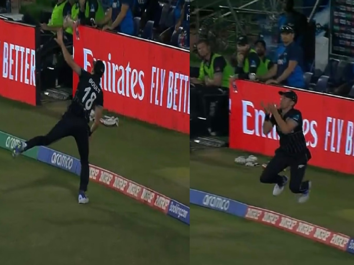 NZ VS NED: ट्रेंट बोल्ट ने बाउंड्री लाइन पर हवा में उड़कर पकड़ा अविश्वसनीय कैच, देखकर रह जाएंगे दंग