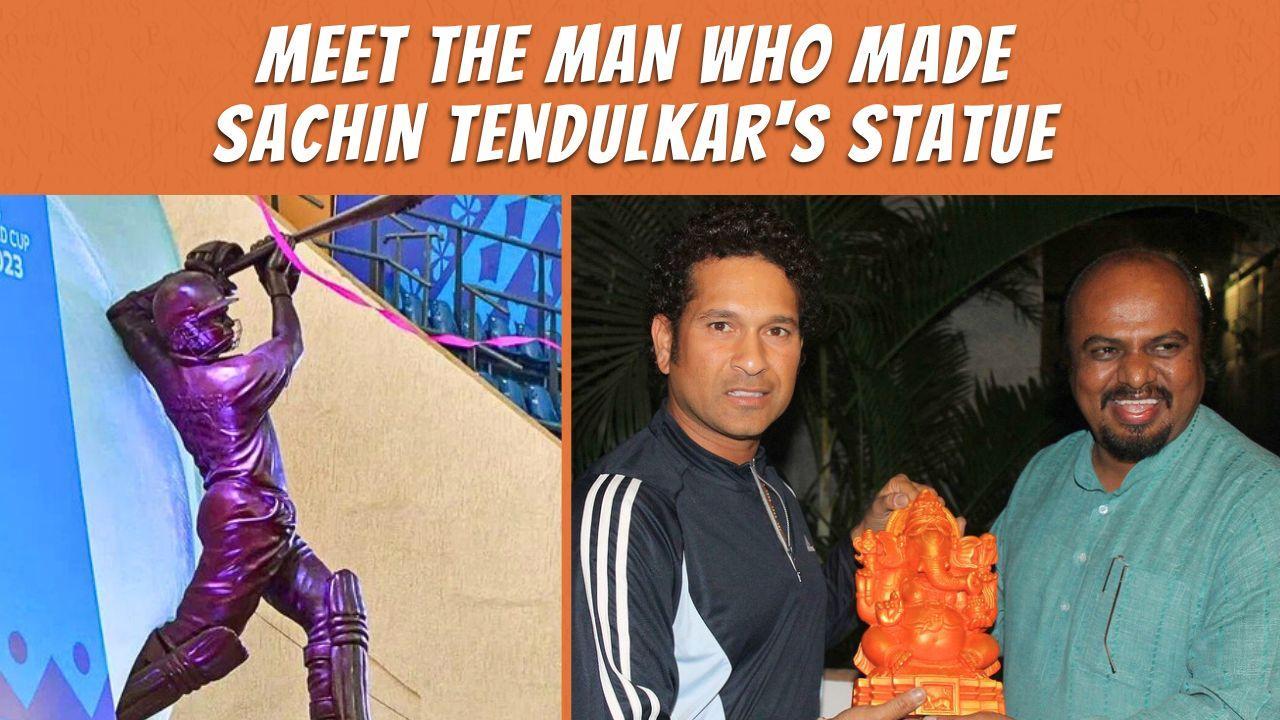 World Cup : Meet the man who made Sachin Tendulkar Statue | Sachin ...
