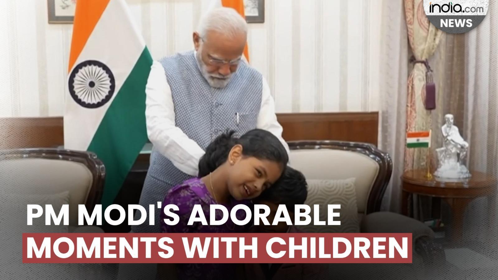 PM Narendra Modi’s light-hearted, adorable moments with children in ...