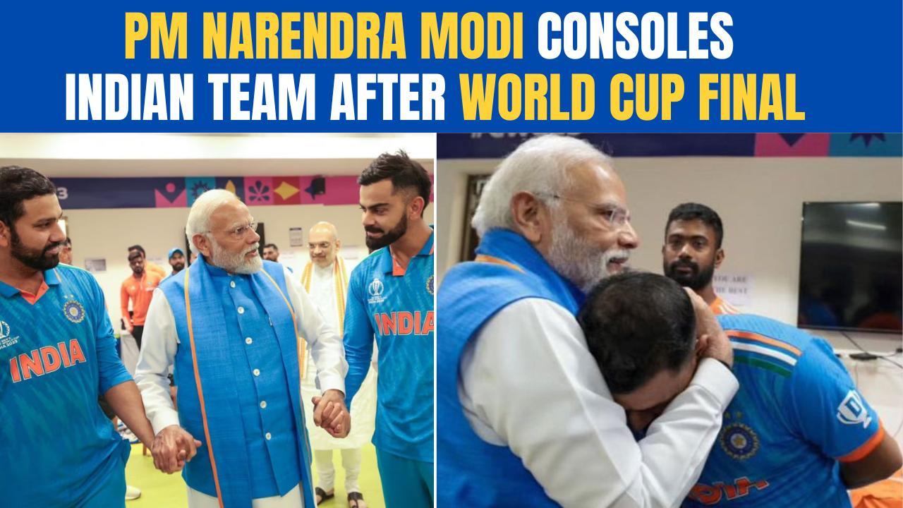 PM Modi comforts Mohammed Shami with a hug, Indian pacer expresses ...